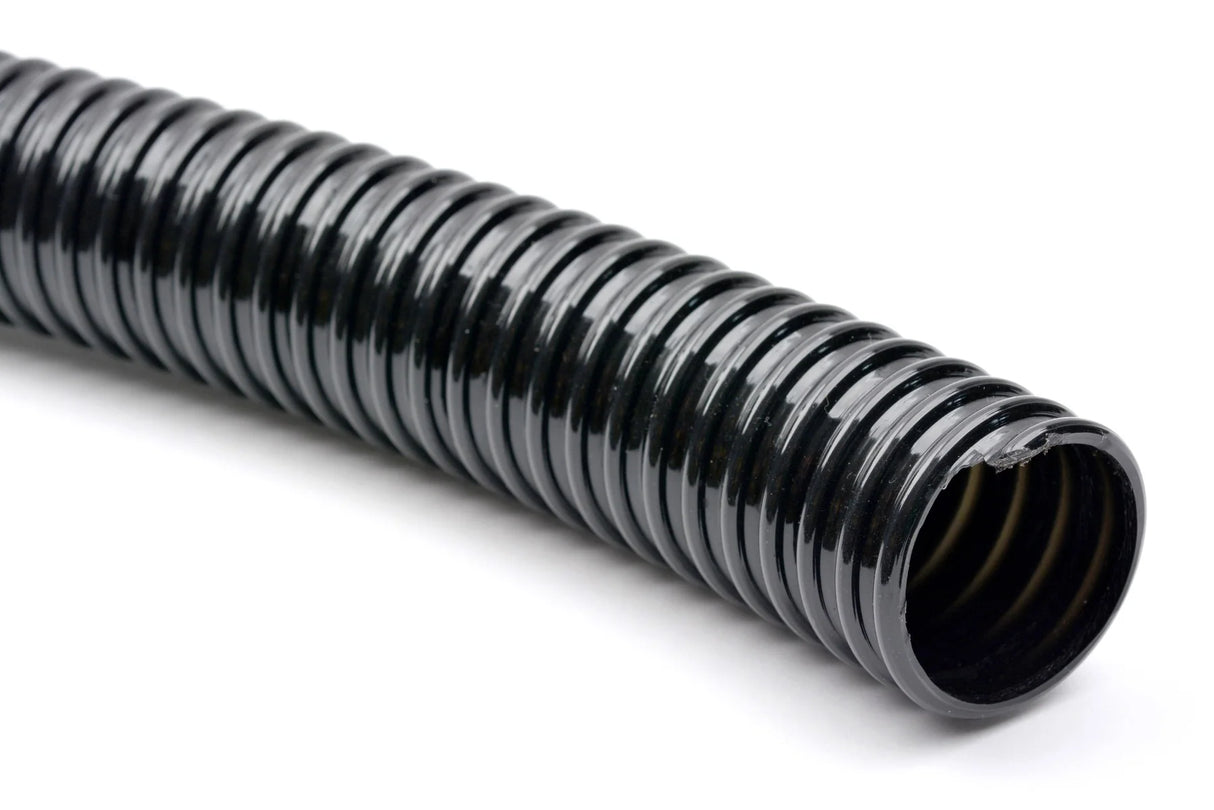 Black 3/4" Convoluted Waste Pipe Smooth Internal | Cannock Caravan ...